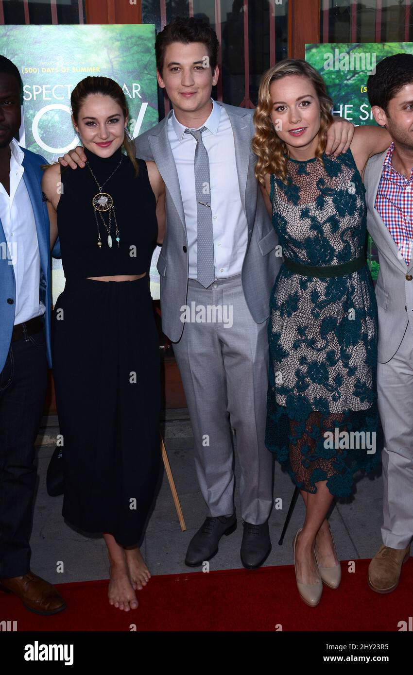 Shailene Woodley, Miles Teller, Brie Larson attends "The Spectacular ...