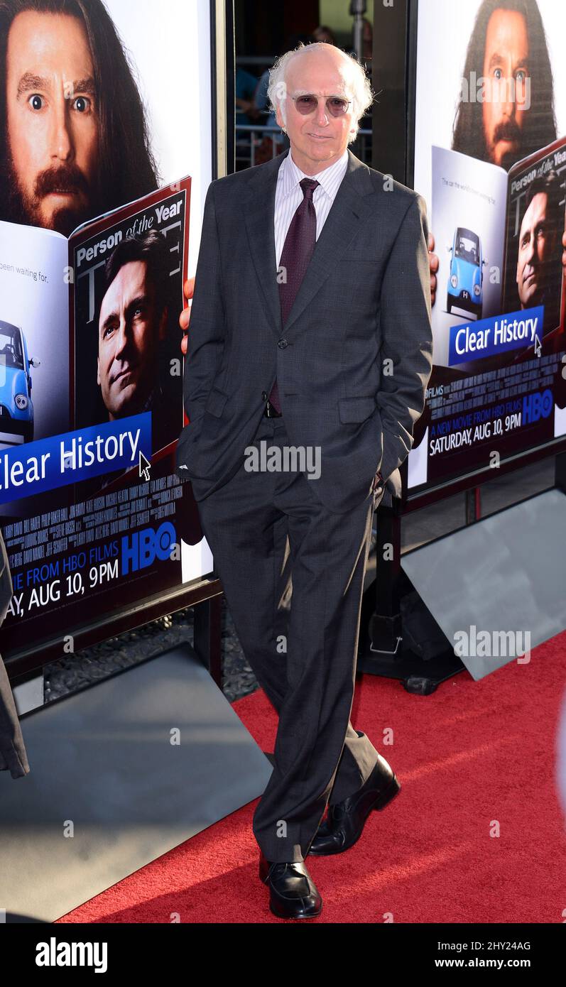 Larry David arriving for HBO's 'Clear History' Los Angeles Premiere at ...