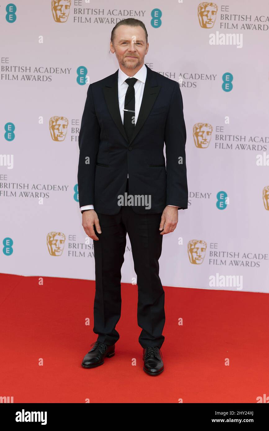 London, UK. Simon Pegg at the EE BAFTA British Academy Film Awards Red ...