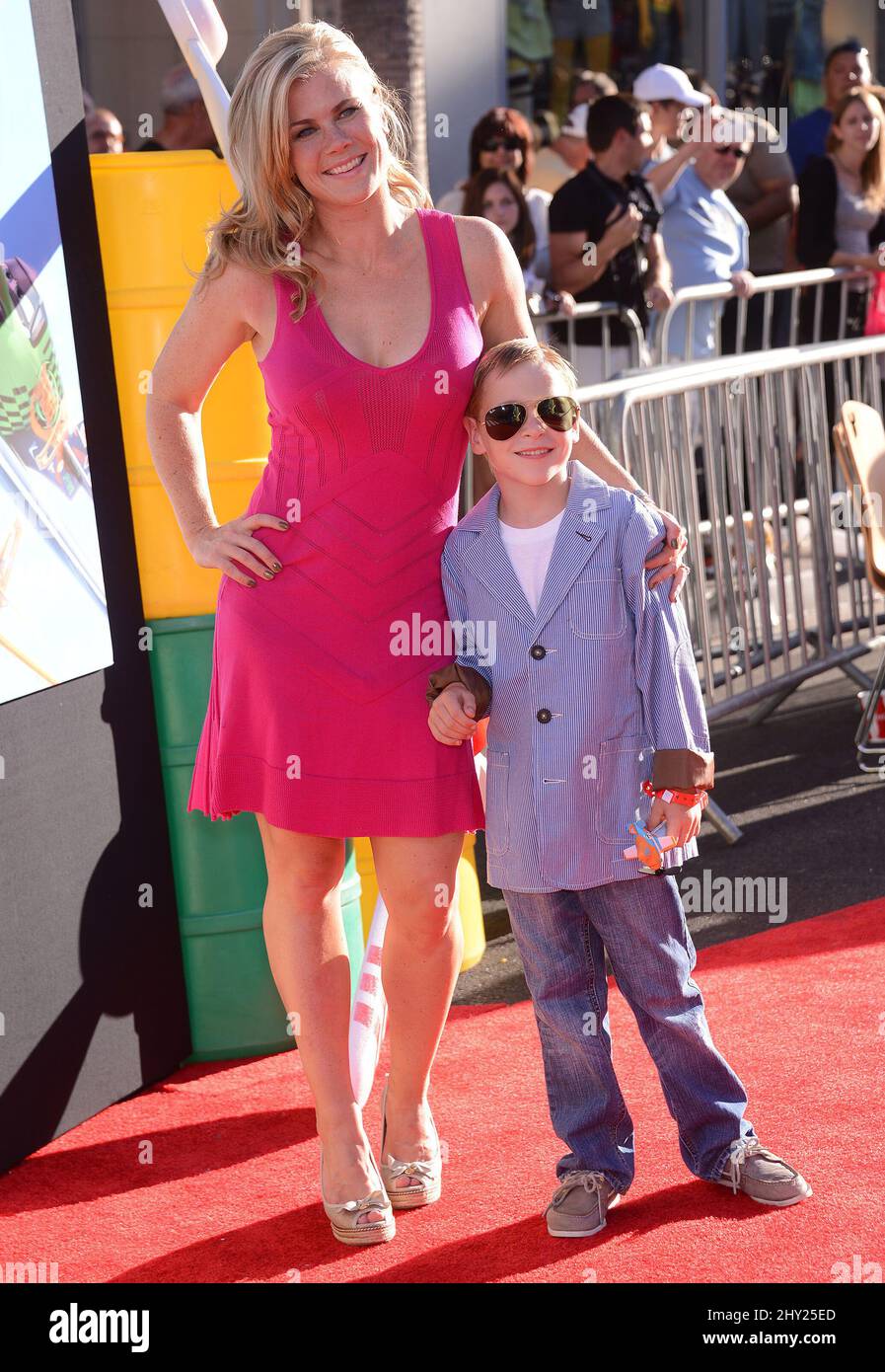 Alison Sweeney & Ben attending the "Planes" World Premiere at the El Capitan Theatre, Hollywood ...