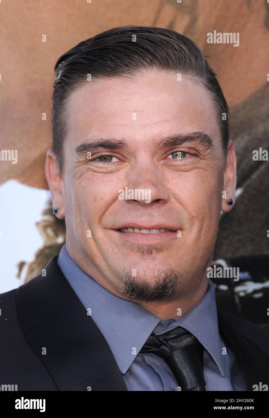 Brandon Auret attending the Elysium world premiere held at the Regency ...