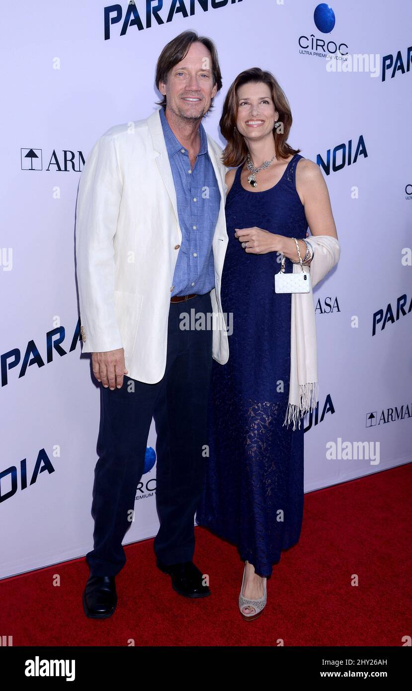 Kevin Sorbo and Sam Sorbo attends the "Paranoia" US premiere held at ...