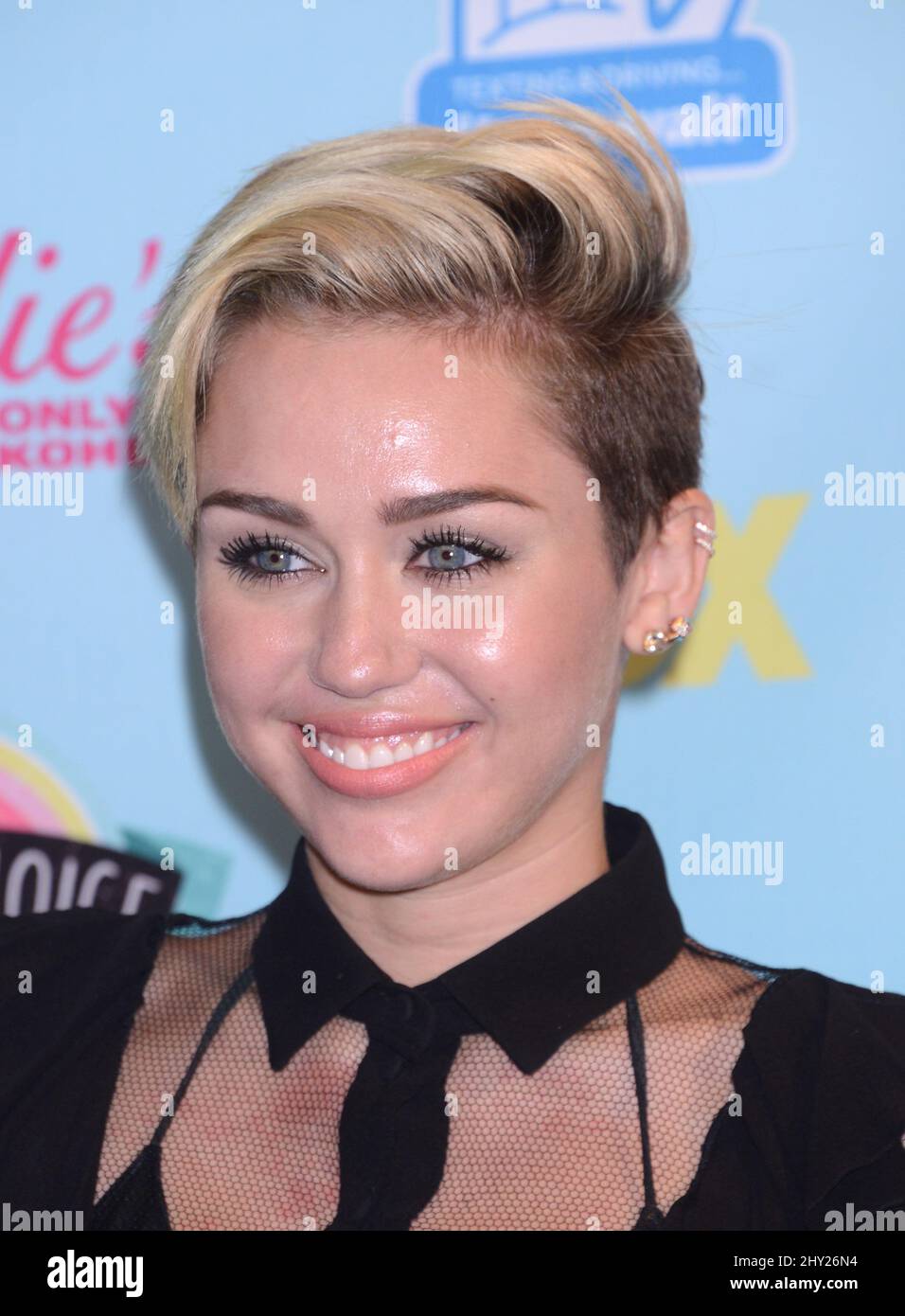 Miley Cyrus attends the Teen Choice Awards 2013 held at the Gibson ...