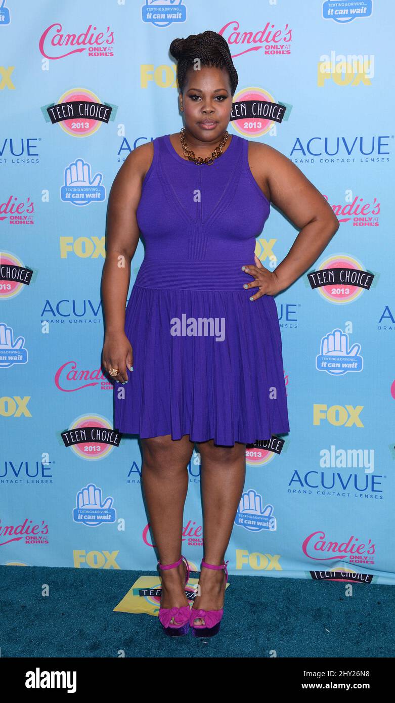 Amber Riley attends the Teen Choice Awards 2013 held at the Gibson ...