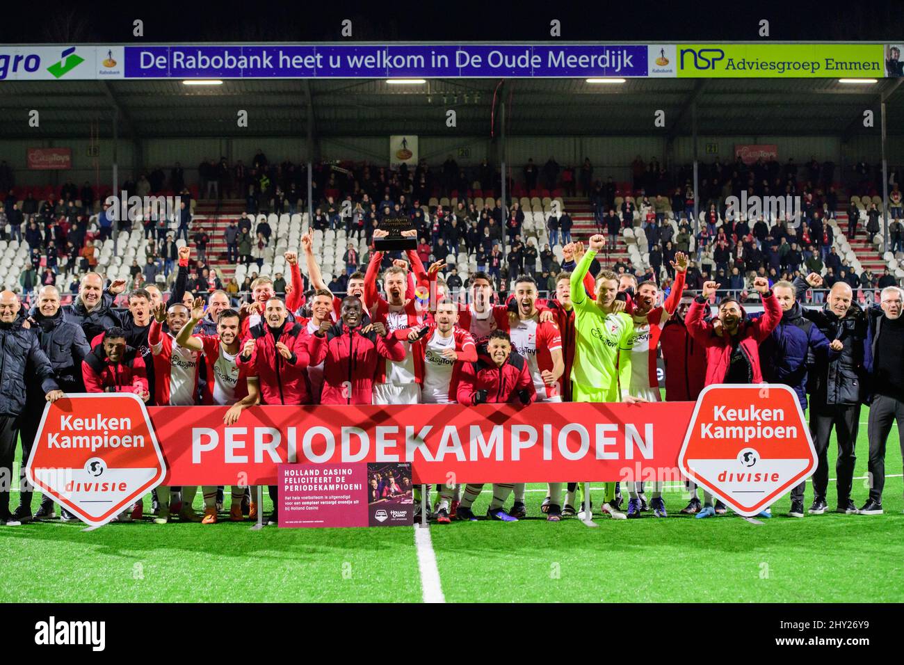 EMMEN, Stadium Oude Meerdijk, 14-03-2022 , season 2021 / 2022 , Dutch Keuken Kampioen Divisie ...