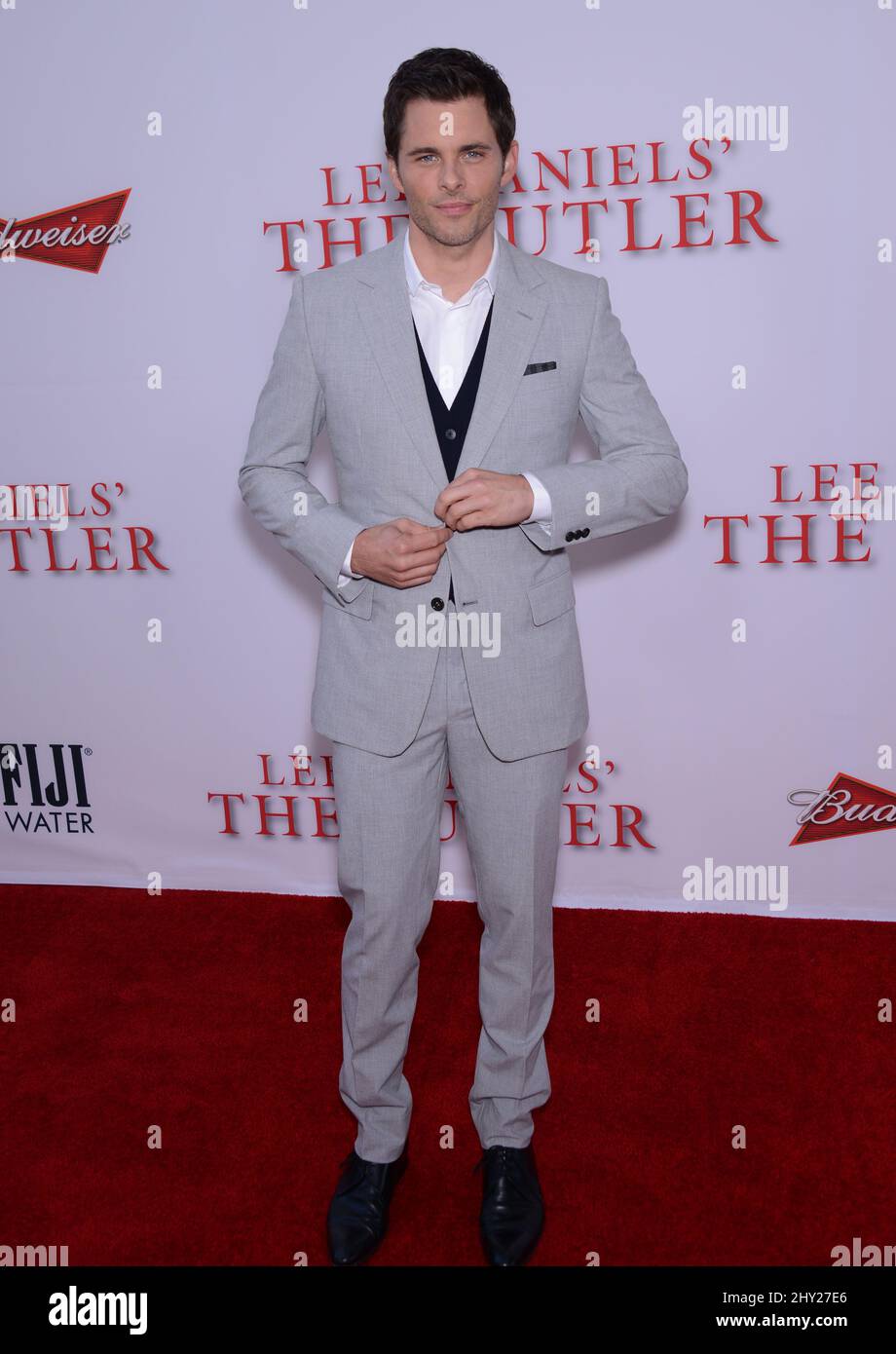 James Marsden attending the premiere of 'The Butler' Stock Photo - Alamy