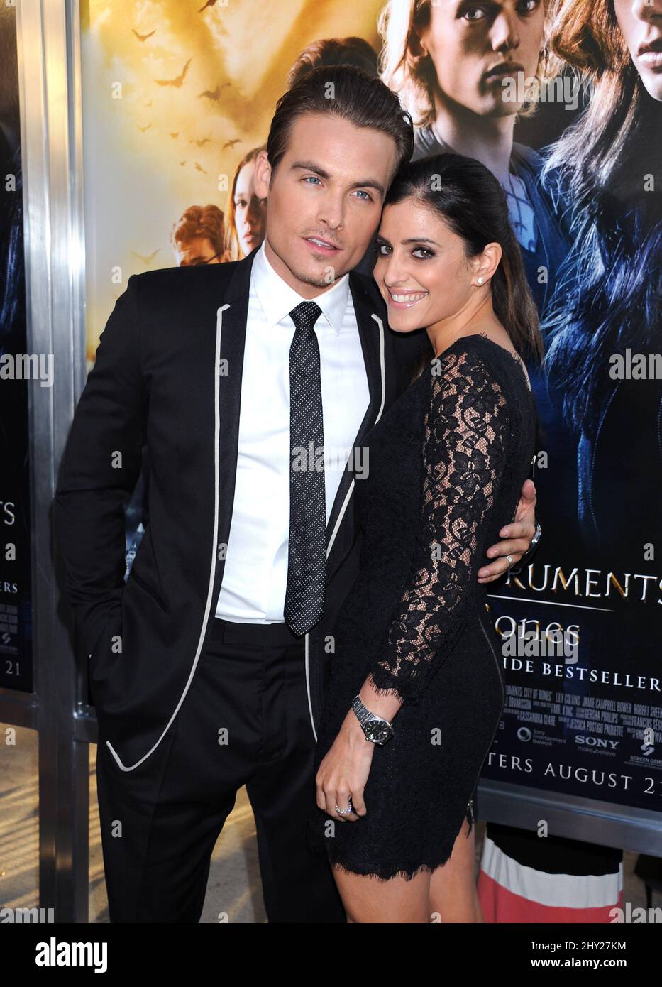 Kevin Zegers and Jaime Feld attending the premiere of 'The Mortal ...