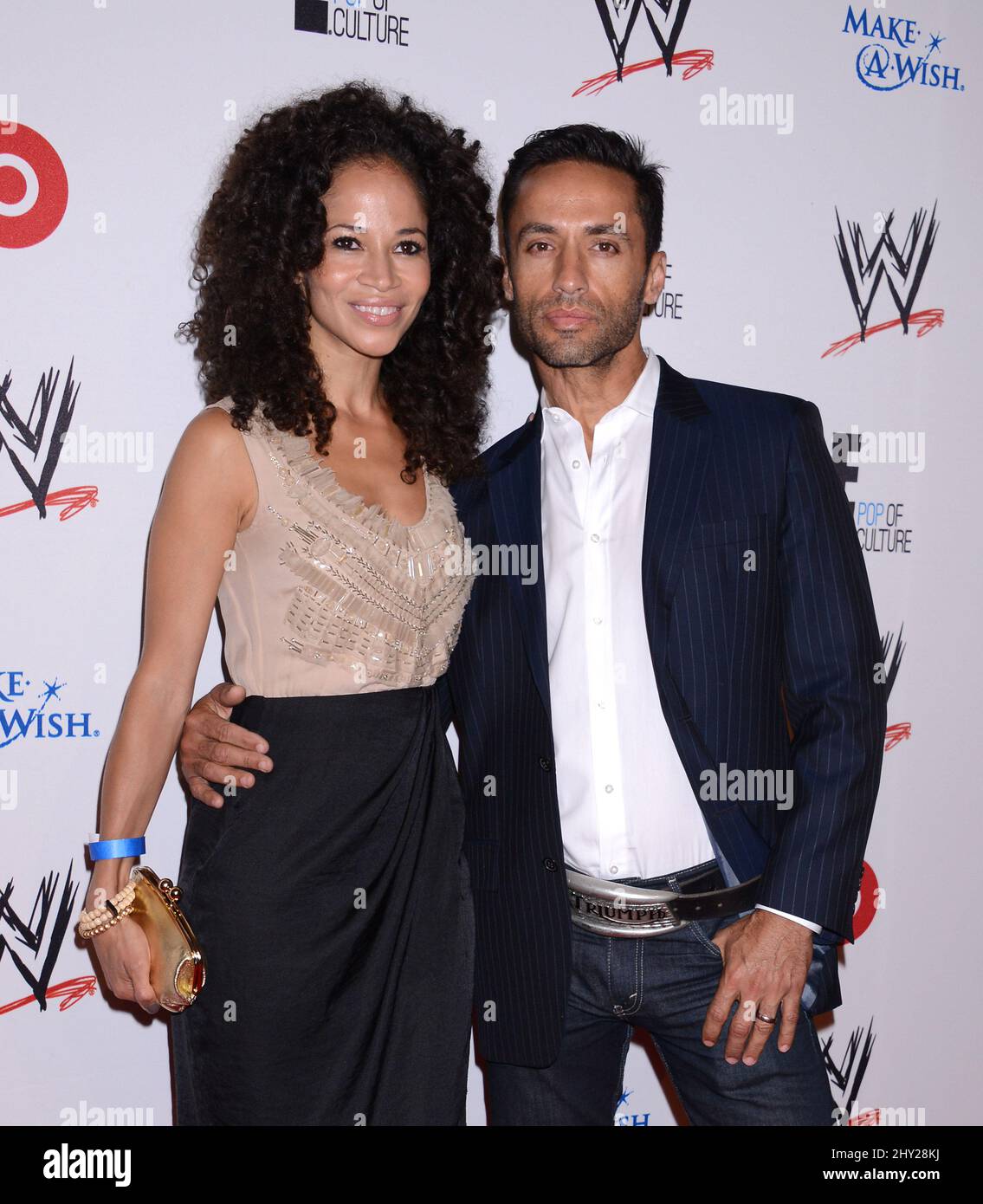 Sherri Saum and Kamar de los Reyes arriving at WWE "Superstars for Hope ...