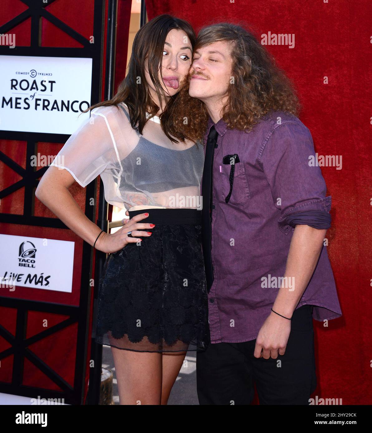 Blake Anderson, Rachel Finley attending the Comedy Central Roast of ...