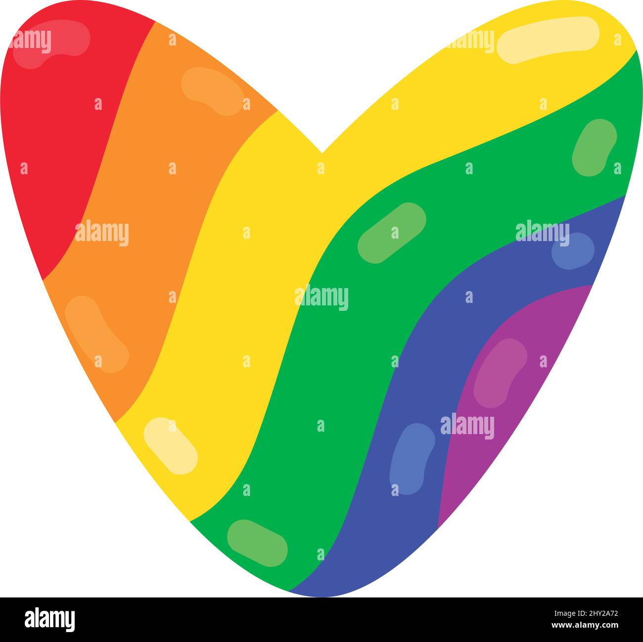 flat pride heart design Stock Vector Image & Art - Alamy