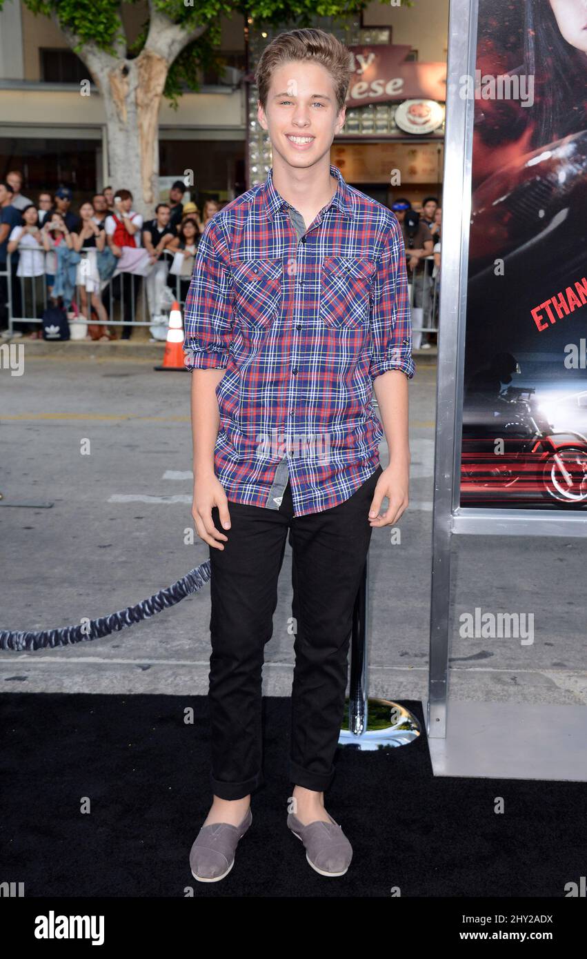 Ryan Beatty attending the 'Getaway' premiere in Los Angeles Stock Photo ...
