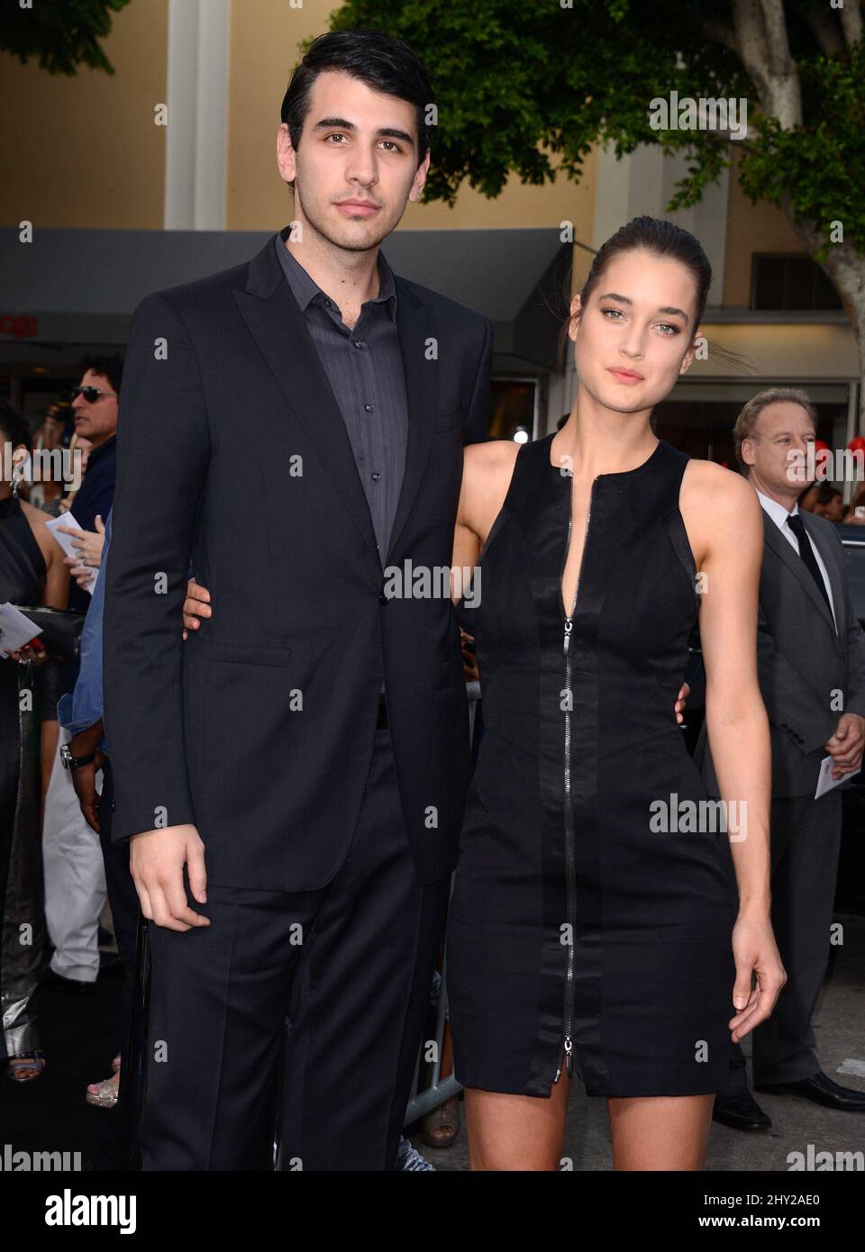 Nick Simmons attending the 'Getaway' premiere in Los Angeles Stock ...