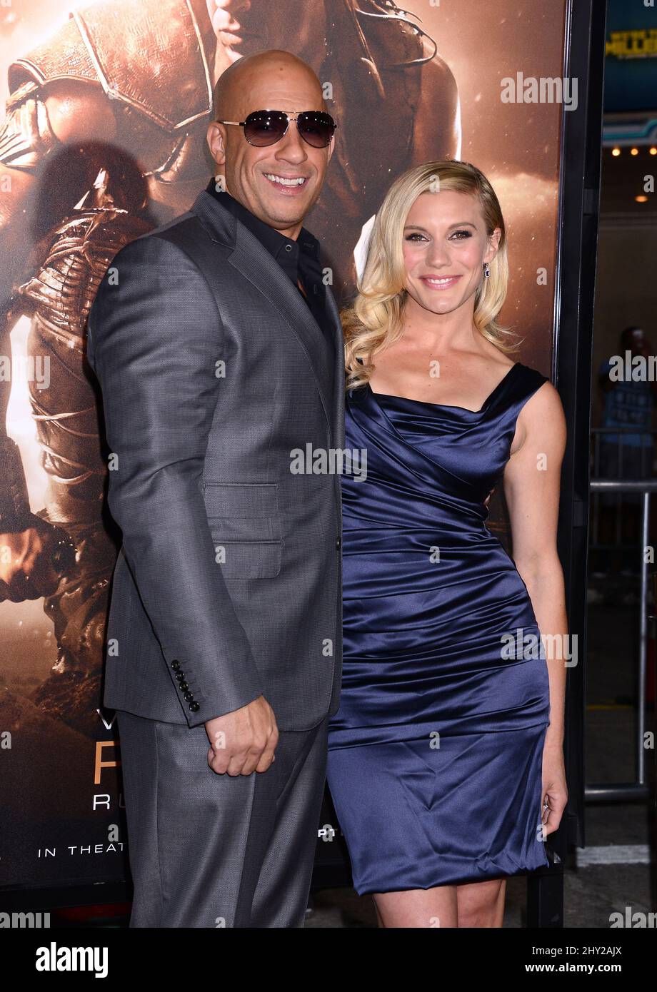 Vin Diesel and Katee Sackhoff attends as Universal Pictures presents ...