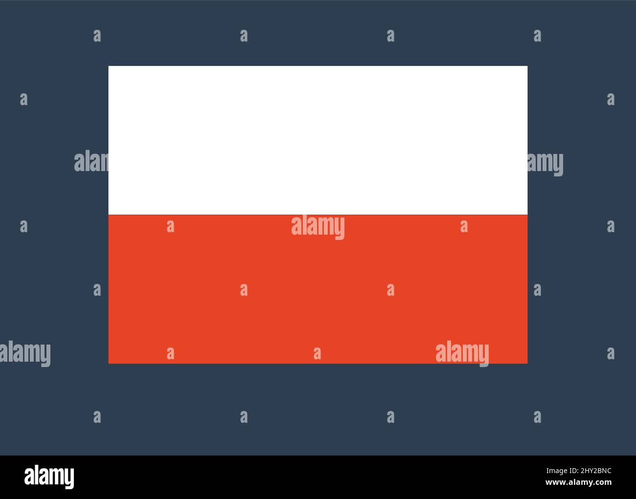 The National Flag of Poland. Vector Illustration Stock Vector Image ...