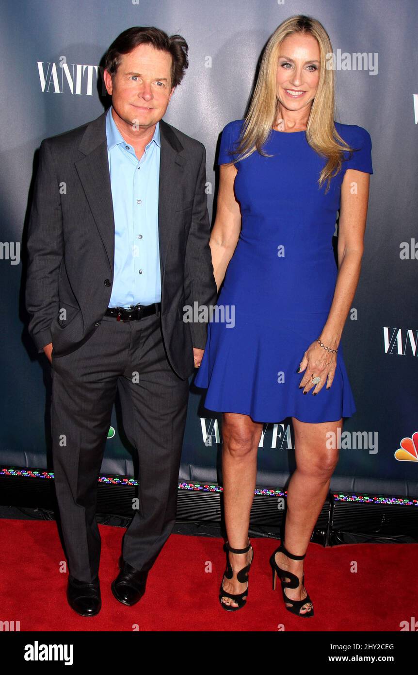 Michael J. Fox and Tracy Pollan attending the NBC / Vanity Fair 2013 ...