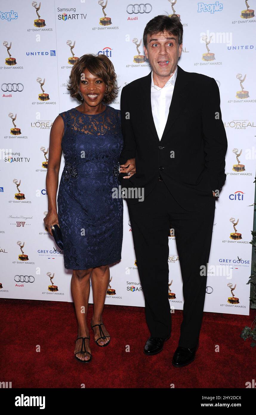 Alfre Woodard & Roderick Spencer attending the 65th Emmy Awards ...