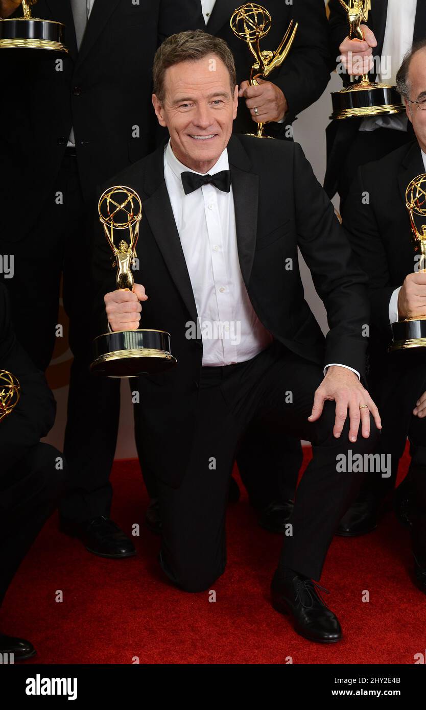 Bryan Cranston in the press room at the 65th Annual Primetime Emmy ...