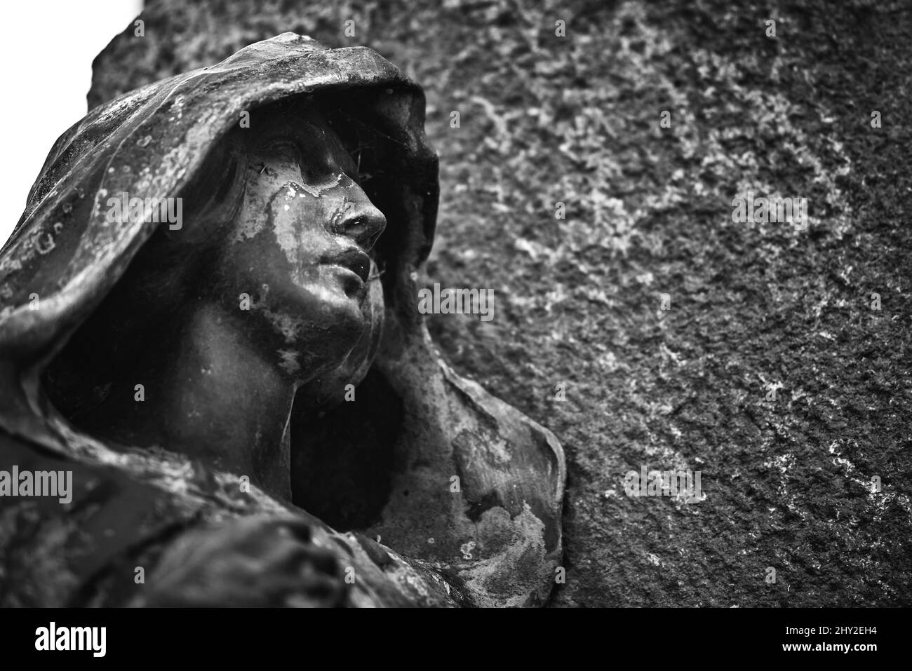 Statue rusty Black and White Stock Photos & Images - Alamy