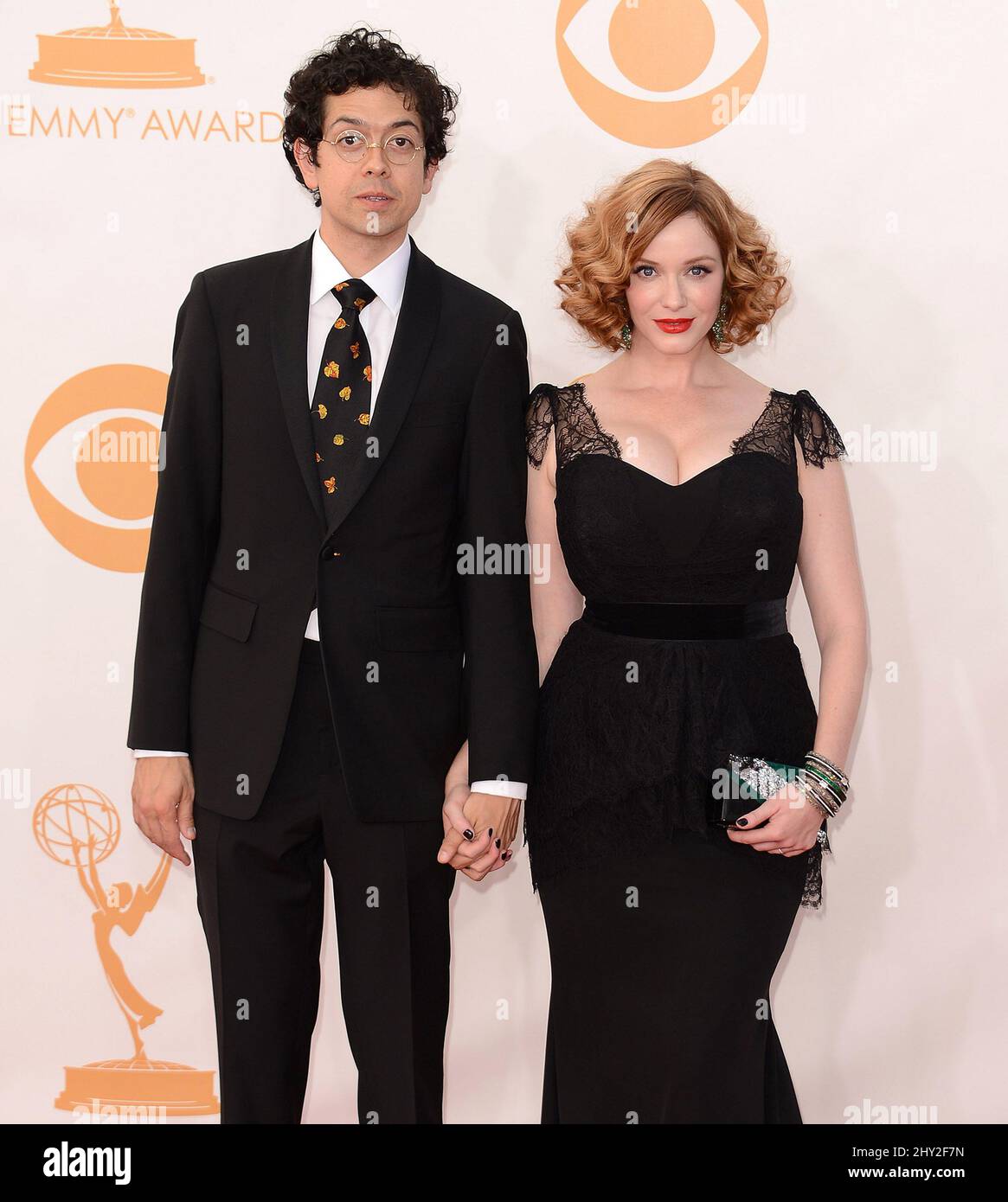 Christina Hendricks, Geoffrey Arend attending the 65th Annual Primetime ...