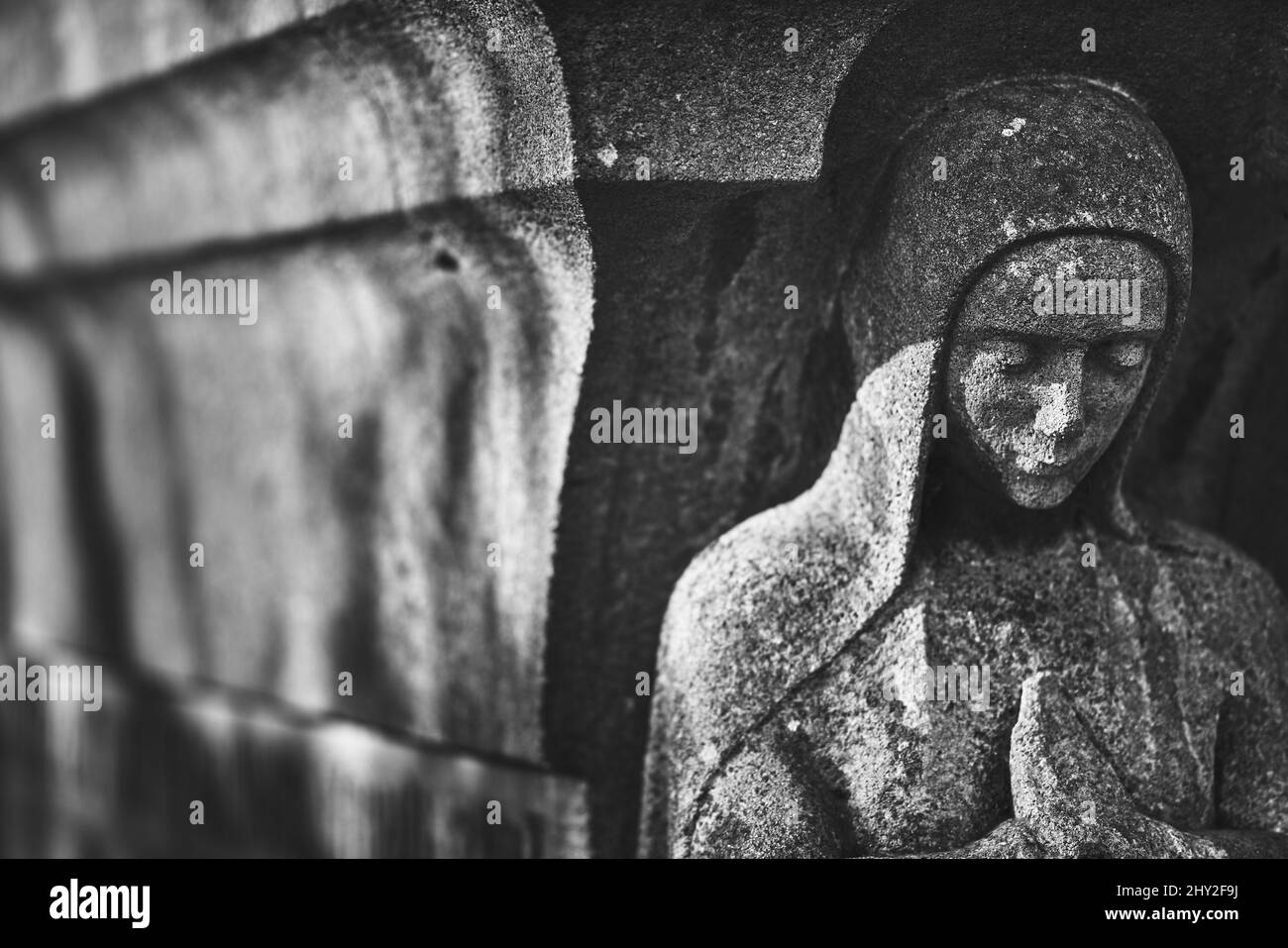 Closeup shot of an old rusty statue in a church Stock Photo - Alamy