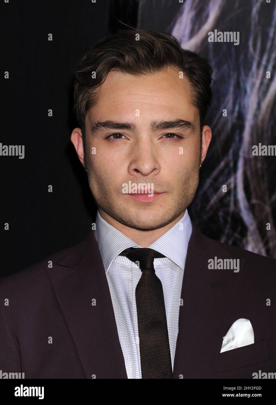 Ed westwick los angeles premiere hi-res stock photography and images ...