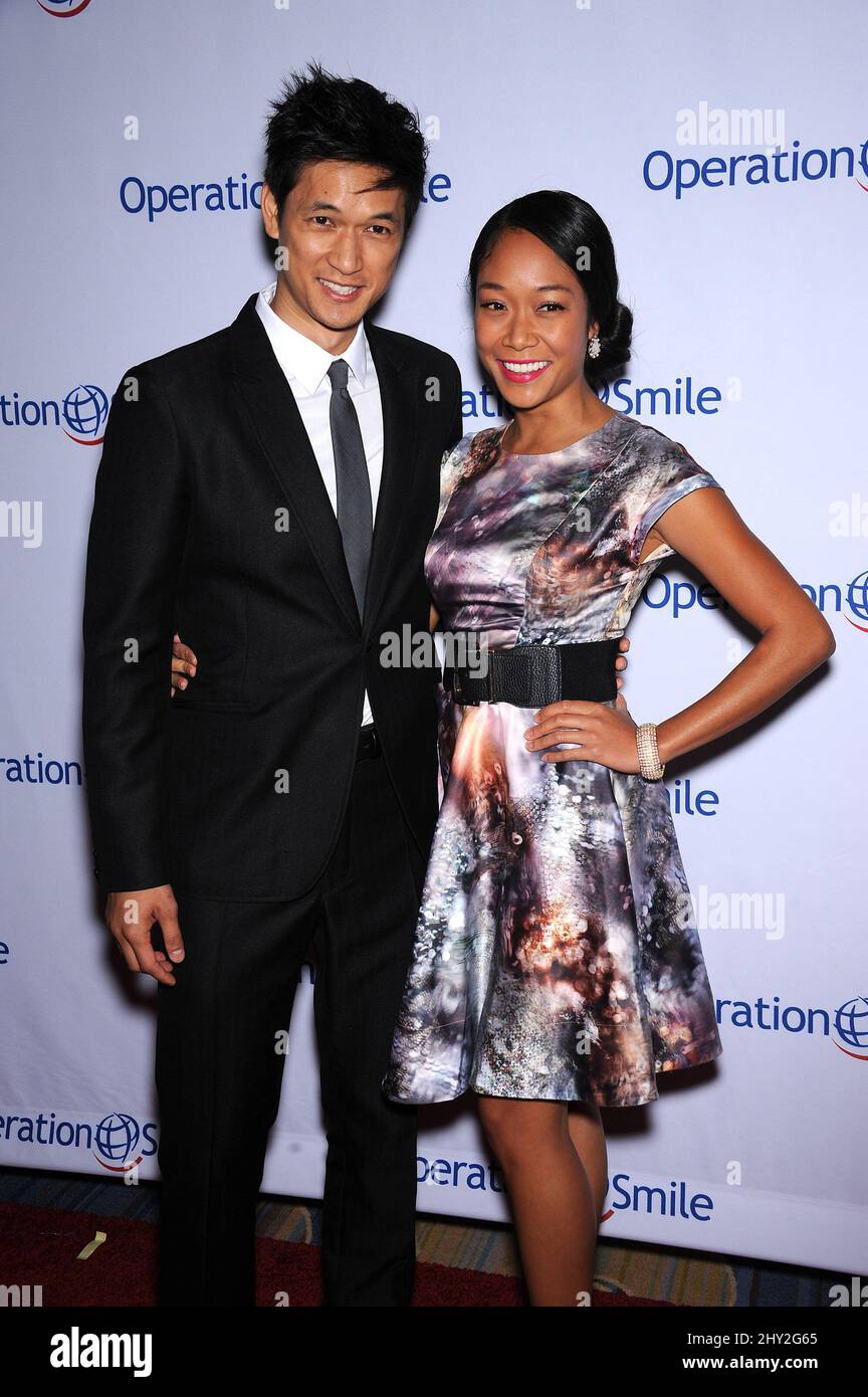 Harry Shum Jr. & Shelby Rabara attending the Operation Smile Gala in ...