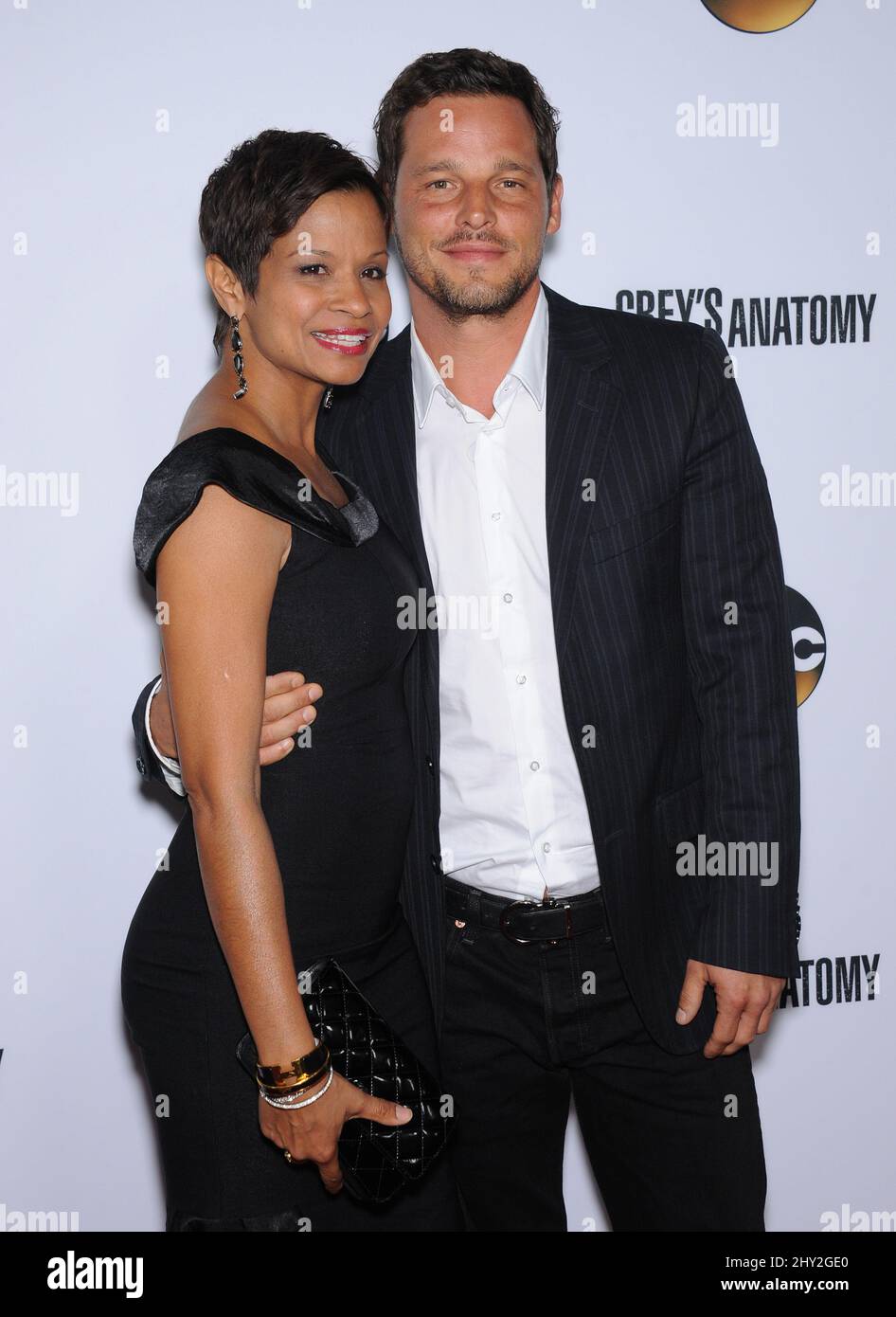 Justin Chambers And Keisha Chambers Attending The Greys Anatomy 200th