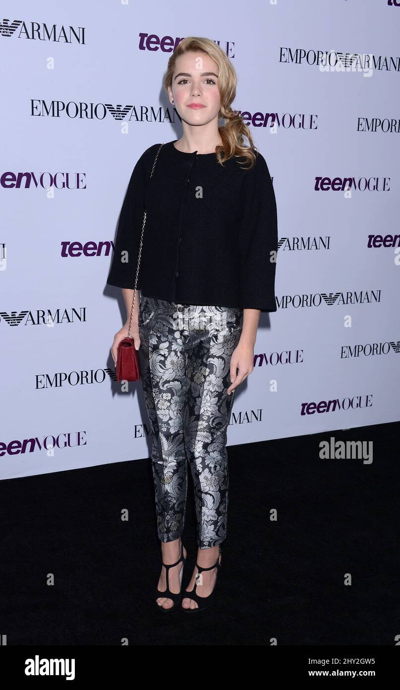 Kiernan Shipka arrives at the Teen Vogue Young Hollywood issue party ...