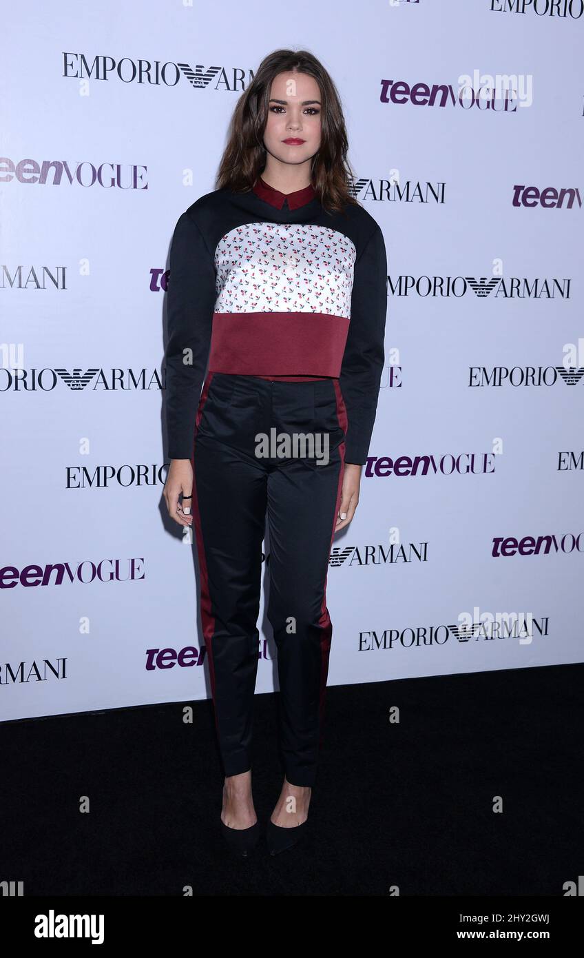 Maia Mitchell arrives at the Teen Vogue Young Hollywood issue party ...
