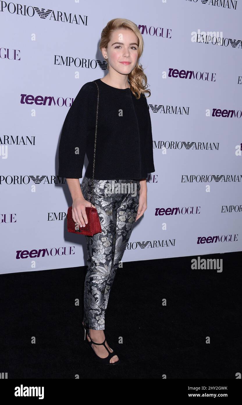 Kiernan Shipka arrives at the Teen Vogue Young Hollywood issue party ...