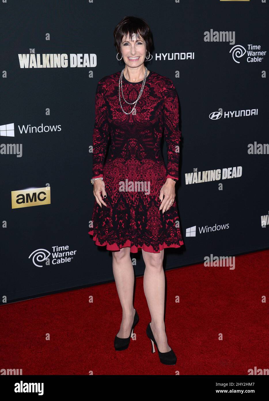 Gale Anne Hurd attending the season four premiere of "The Walking Dead ...