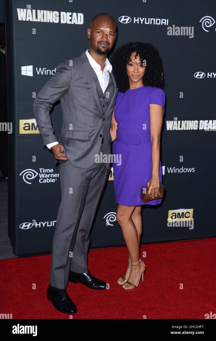 Sonequa Martin-Green attending the season four premiere of "The Walking ...
