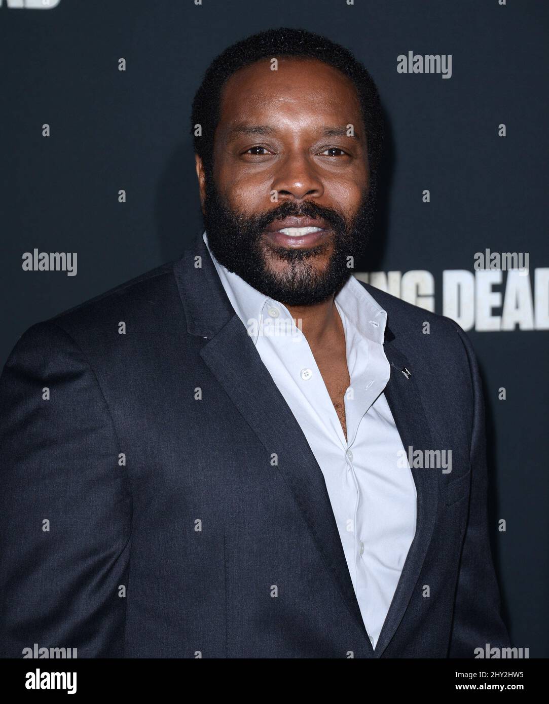 Chad Coleman attending the premiere of season four of The Walking Dead ...
