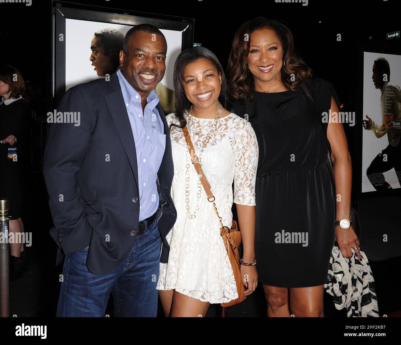 LaVar Burton & Family attending the "12 Years A Slave" screening held ...