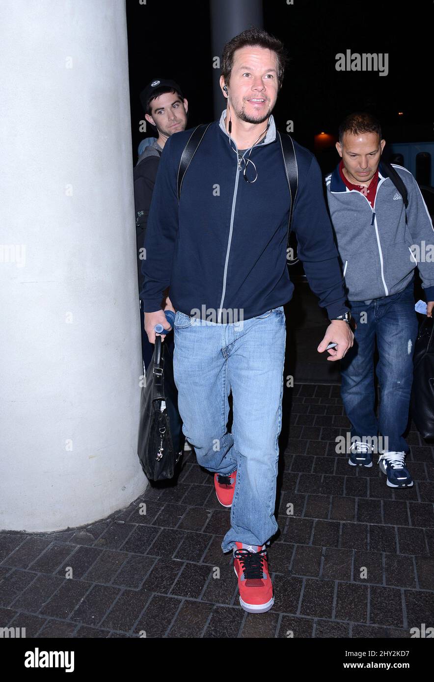 Mark Wahlberg is seen departing LAX International Airport in Los ...