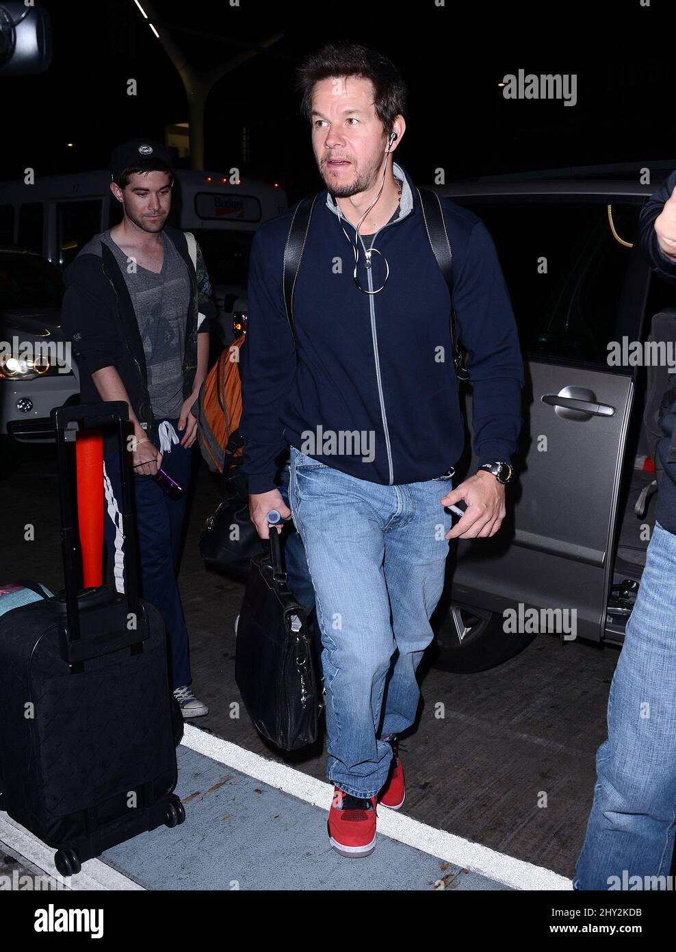 Mark Wahlberg is seen departing LAX International Airport in Los ...