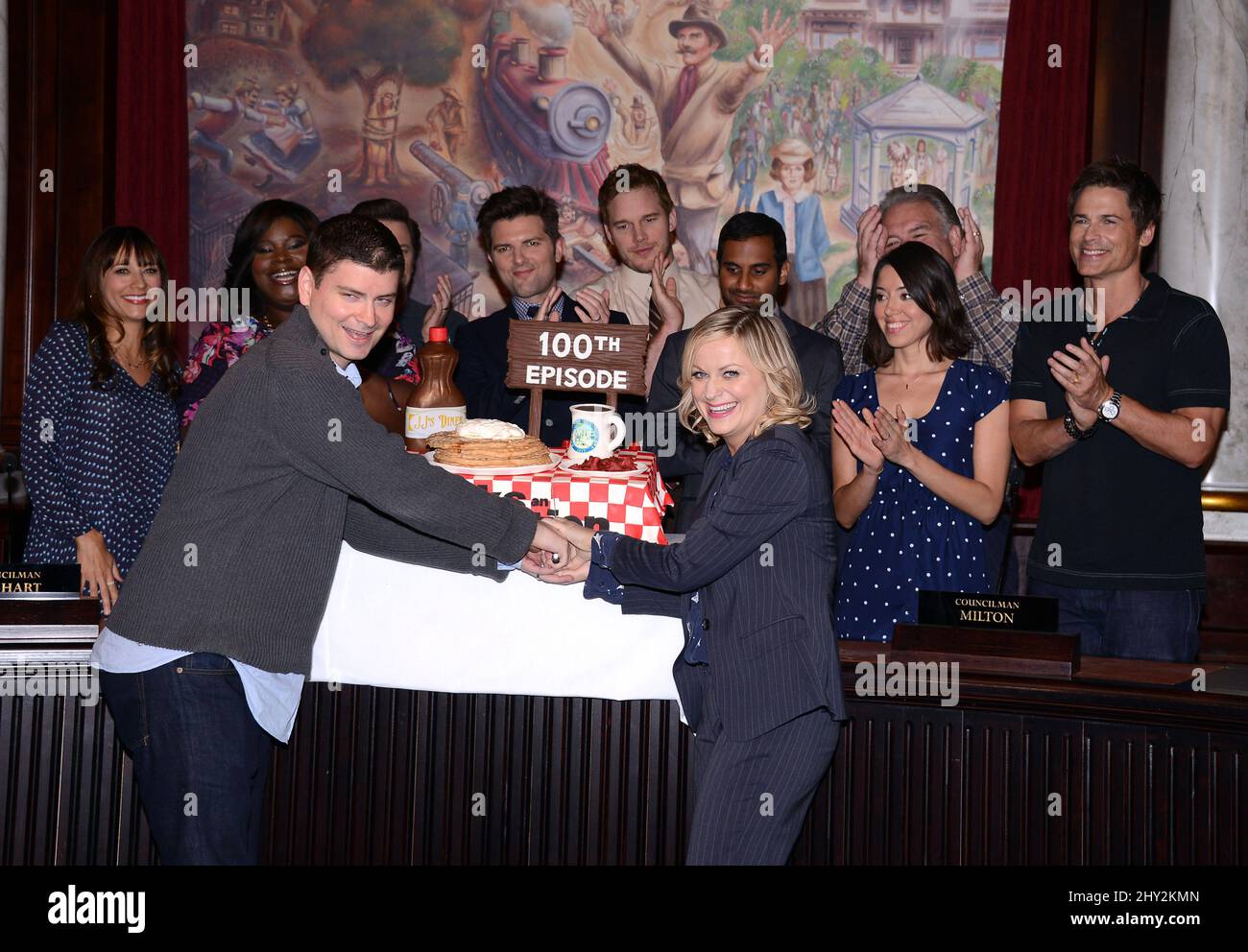 Rashida Jones, Nick Offerman, Retta, Michael Schur, Adam Scott, Amy ...