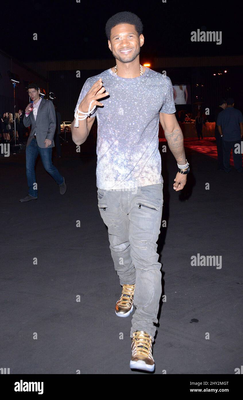 Usher attending The Pink Party 2013 in Santa Monica, California Stock ...