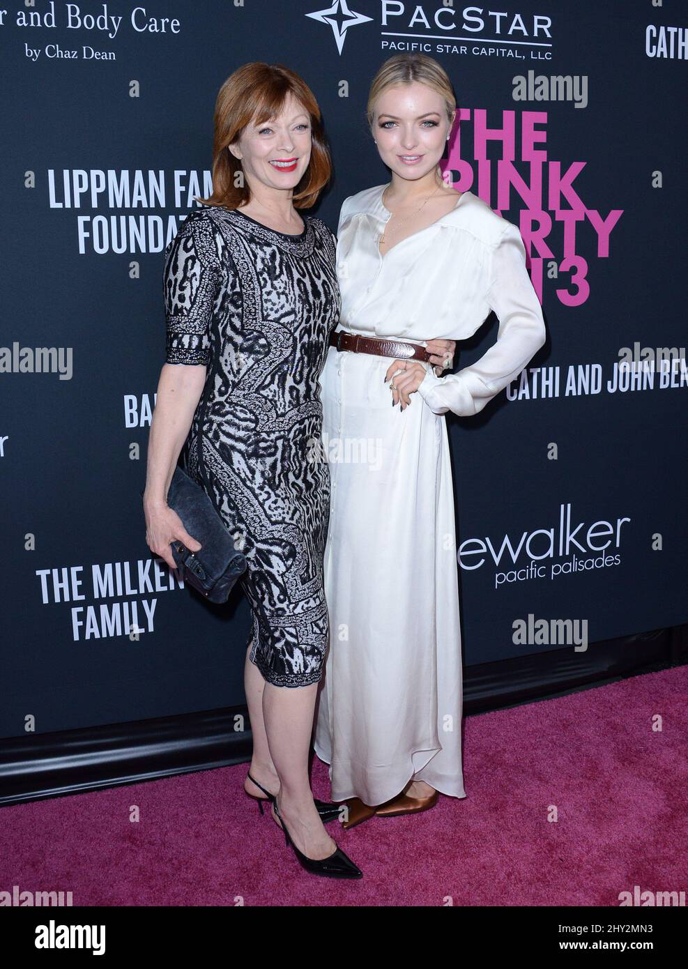 Francis Fisher, Francesca Eastwood attending The Pink Party 2013 in ...