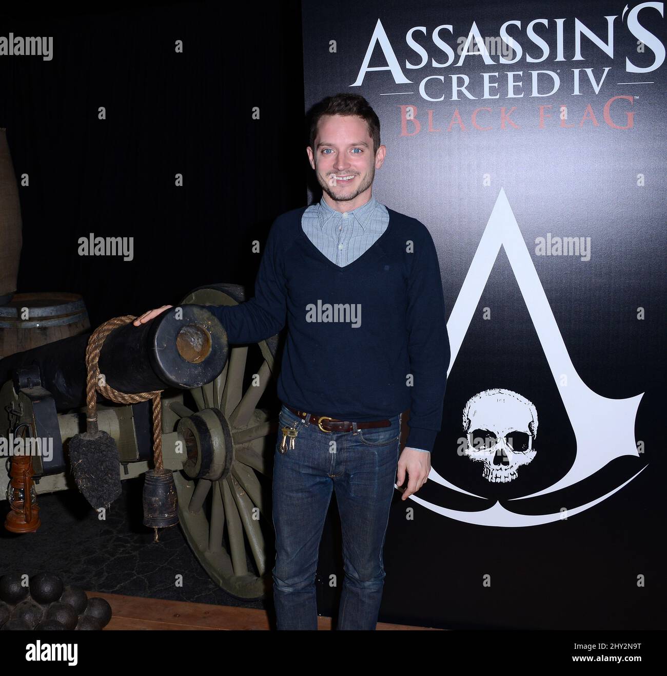 Elijah Wood attending the Assassin's Creed IV: Black Flag Launch Party ...