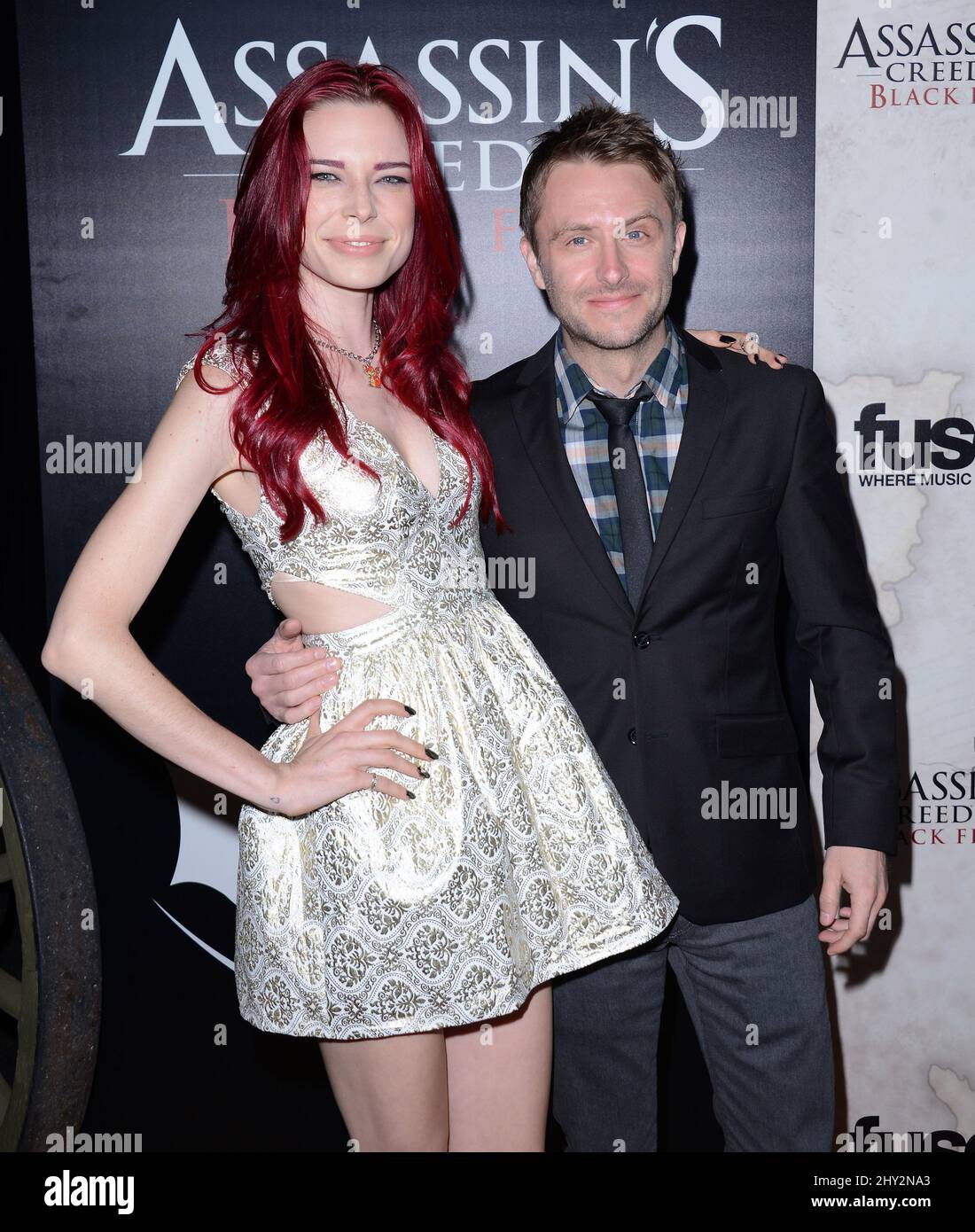 Chloe Dykstra, Chris Hardwick attending the Assassin's Creed IV: Black ...