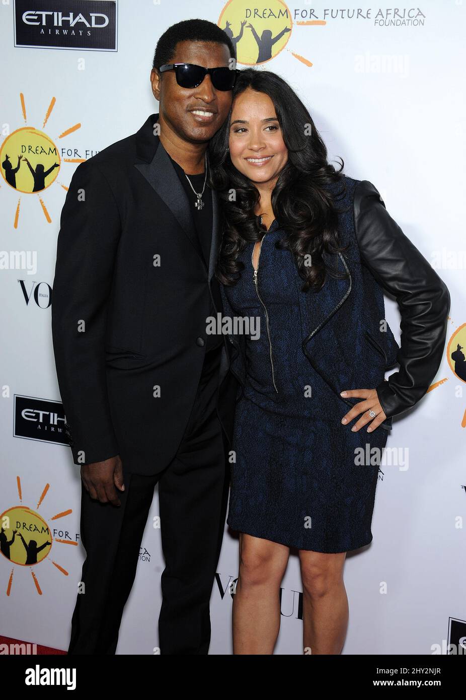 Kenny "Babyface" Edmunds & Nicole Pantenburg attending Gelila ...