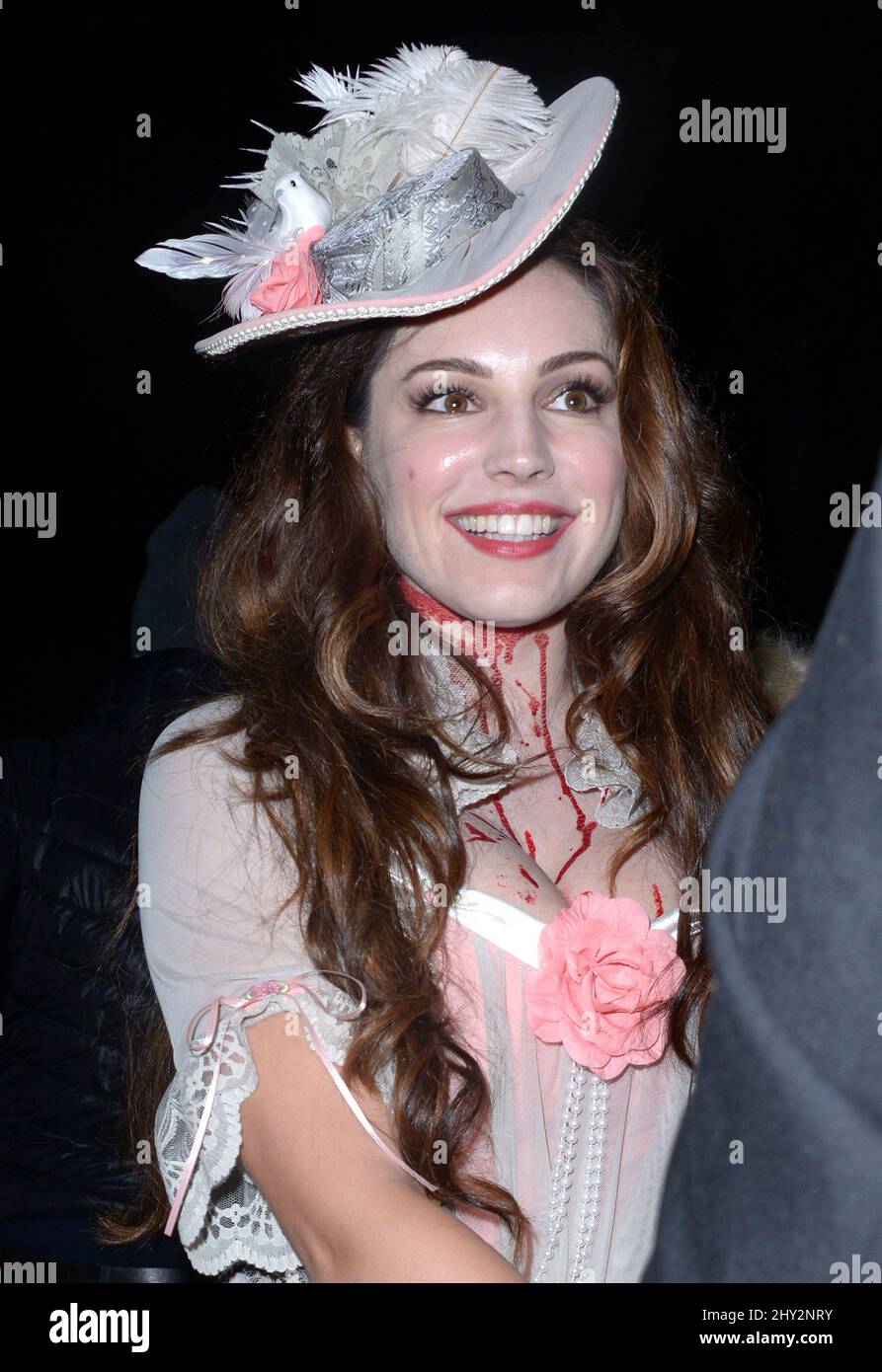 Kelly Brook seen attending a Halloween Party held at a Private ...