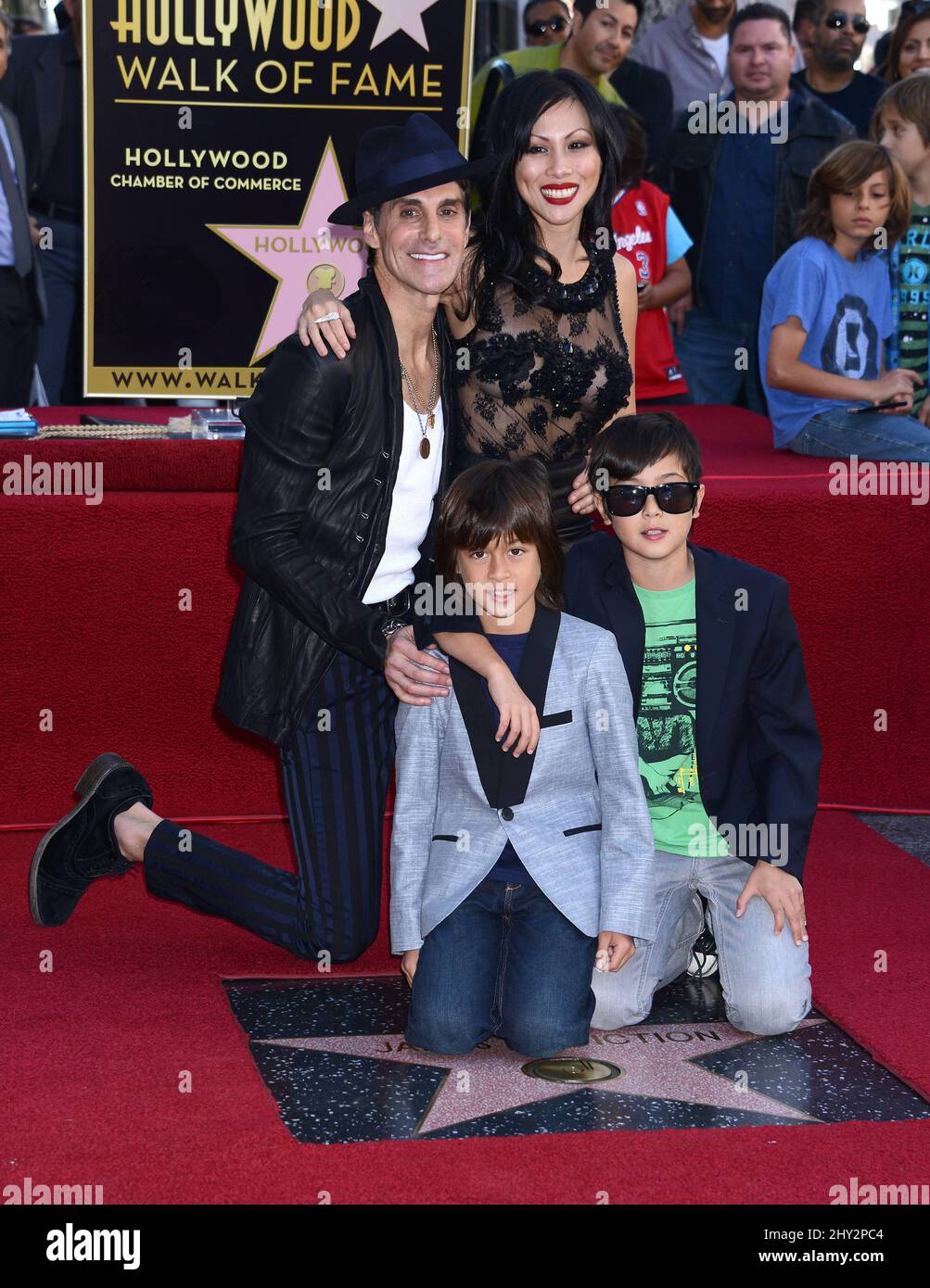 Perry Farrell, Etty Farrell, Hezron Farrell and Izzadore Farrell during ...