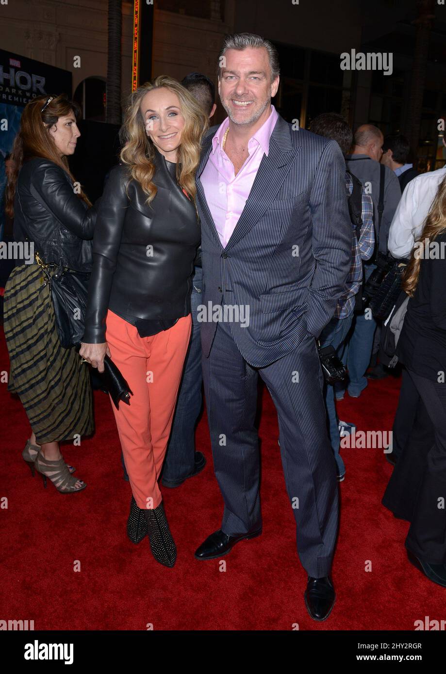 Ray Stevenson, Elisabetta Caraccia attending the 'Thor: The Dark World ...