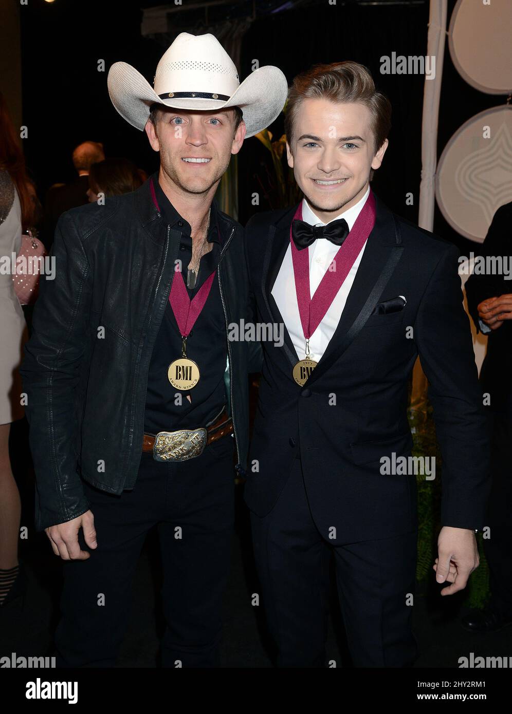 Justin Moore & Hunter Hayes attending the 61st annual BMI Country ...