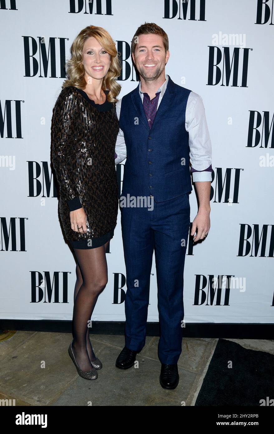 Josh Turner and Jennifer Turner attending the 61st annual BMI Country ...