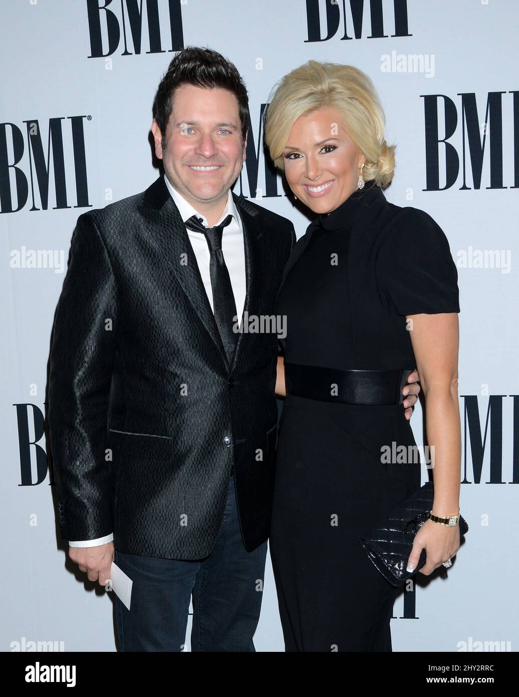 Jay DeMarcus and Allison DeMarcus attending the 61st annual BMI Country ...