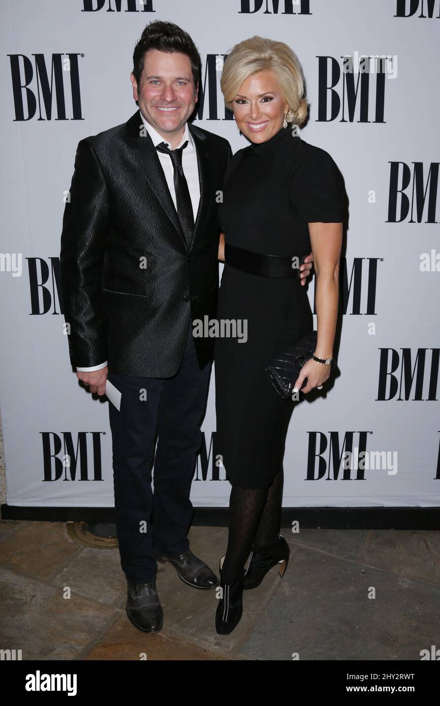 Jay DeMarcus,Allison DeMarcus,Rascal Flatts attending the 61st annual ...