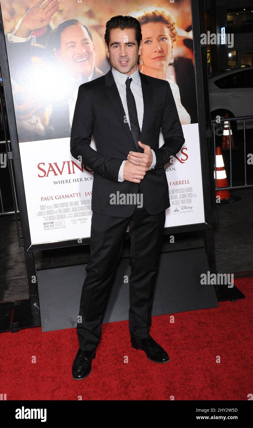 Colin Farrell attends the "Saving Mr. Banks" AFI Fest Opening Night ...